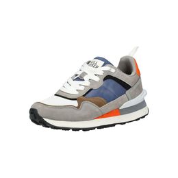 Bullboxer Leder-Sneakers in Grau/ Blau | Gr.: 41