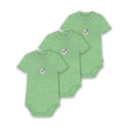 Normani Outdoor Sports 3er Set Baby Merino Kurzarmbody Multipack in Gr&uuml;n | Gr.: 86