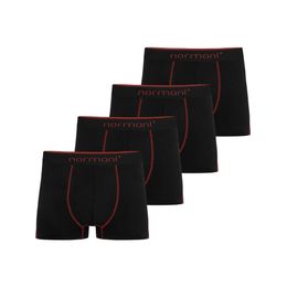 Normani 4 Herren Boxershorts aus Baumwolle in Rot | Gr.: XL