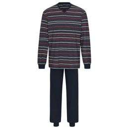 Ammann Schlafanzug Langarm Organic Cotton in Night Blue | Gr.: 58