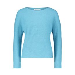 BETTY & CO BETTY & CO Strickpullover mit Strickdetails in Light Blue Melange | Gr.: 44