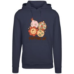 F4NT4STIC Hoodie Festive AF Christmas Tree Balls in marineblau | Gr.: XXL