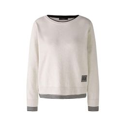 Oui Pullover LEEZA in white black | Gr.: 44