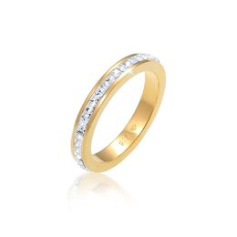 Elli Ring 925 Sterling Silber Verlobungsring in Gold | Gr.: 56