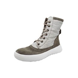 Think! Leder-Boots "Kusabi" in Grau/ Khaki | Gr.: 39