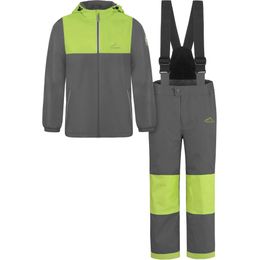 Normani Outdoor Sports Kinder WinterSet Thermohose und Thermojacke in Grau | Gr.: 146/152