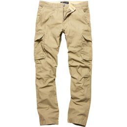 Vintage Industries Cargohose in Beige | Gr.: S