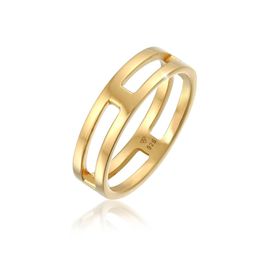 Kuzzoi Ring 925 Sterling Silber in Gold | Gr.: 62