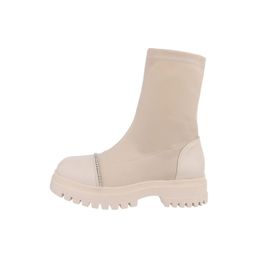 Ital-Design Stiefelette in Beige | Gr.: 36