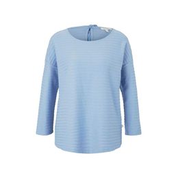 Tom Tailor Denim Langarmshirt STRUCTURE STRIPED in Mehrfarbig | Gr.: L