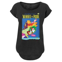 F4NT4STIC Long Cut T-Shirt Winnie Puuh in schwarz | Gr.: XL