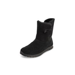 vitaform Veloursleder Stiefeletten in schwarz | Gr.: 40