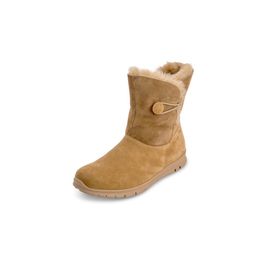 vitaform Veloursleder Stiefeletten in camel | Gr.: 36