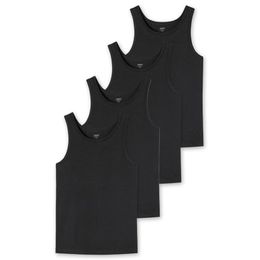 uncover by Schiesser Unterhemd / Tanktop Basic in Schwarz | Gr.: 3XL