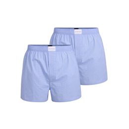 Tom Tailor Web-Boxershorts 2er Pack in Blau | Gr.: L