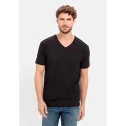 Camel Active V-Neck Unterhemd/-Shirt im 3-er Pack in Schwarz | Gr.: XL