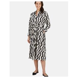 WHITE LABEL Maxikleid in schwarz-wei&szlig; | Gr.: 44