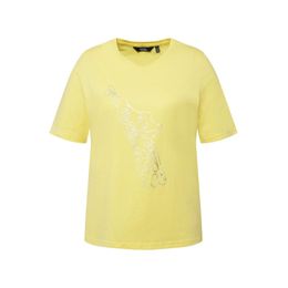 Ulla Popken Shirt in zitronengelb | Gr.: 42-44