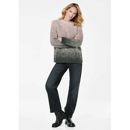 GOLDNER Kurzgr&ouml;&szlig;e: Strickpullover in anthrazit / gemustert | Gr.: 23