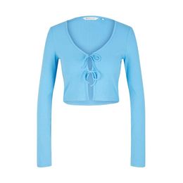 Tom Tailor Denim Langarmshirt RIB BOLERO in Blau | Gr.: L