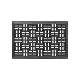 Astra Fu&szlig;matte Au&szlig;en DYNAMIC RILLEN 1 in Schwarz | Gr.: 25 x 55 cm