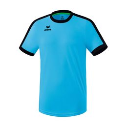 Erima Unisex Erwachsene, Erwachsene Retro Star Trikot in curacao/schwarz | Gr.: XL
