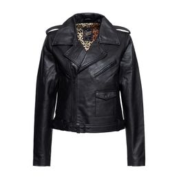 Queen Kerosin Lederjacke Marlon in schwarz | Gr.: S
