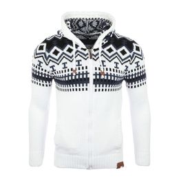 Reslad Strickjacke Norweger in wei&szlig; | Gr.: M