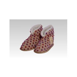 Linke Licardo Hausschuhe mit warmem Futter Wolle in beige | Gr.: 44/45