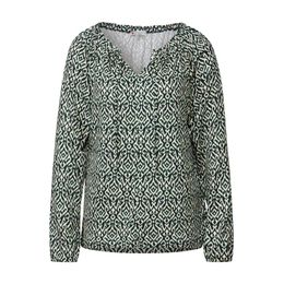 Street One Bluse in Beige/ Schwarz | Gr.: 42
