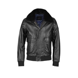 Bugatti Lederjacke BUSANTO in Schwarz | Gr.: 60