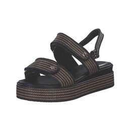 Marco Tozzi Keilsandaletten in black comb | Gr.: 38