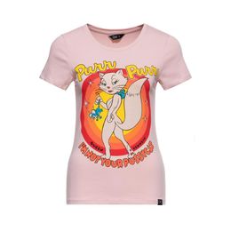 Queen Kerosin T-Shirt I'm not your Pussycat in rosa | Gr.: XL