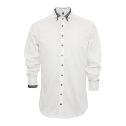 Gipfelst&uuml;rmer Hemd 420004-4249 in wei&szlig;-schwarz | Gr.: 3XL