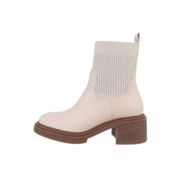 Ital-Design Stiefelette in Beige | Gr.: 38