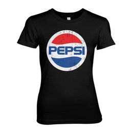 Pepsi Co Shirt "Washed Globe Logo Girly Tee" in Schwarz | Gr.: XXL