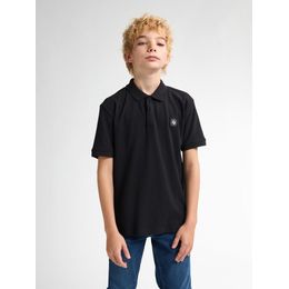 PETROL INDUSTRIES Klassisches Poloshirt Flaming in Schwarz | Gr.: 140