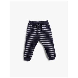 KOTON Sweathose in Ekru Gestreift | Gr.: 86/92