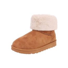 Ital-Design Stiefelette in Camel | Gr.: 36