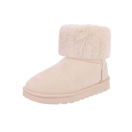 Ital-Design Stiefelette in Beige | Gr.: 37