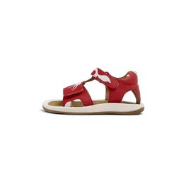 Camper Leder-Sandalen in Rot/ Wei&szlig; | Gr.: 21