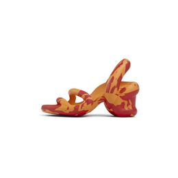 Camper Sandalen " Kobarah " in Orange Rot | Gr.: 40