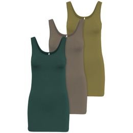 Only 3er-Set New Long Tank Top in Mix 9 | Gr.: S