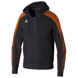 Erima Kinder Trainingsjacke Mit Kapuze in schwarz/orange | Gr.: 140