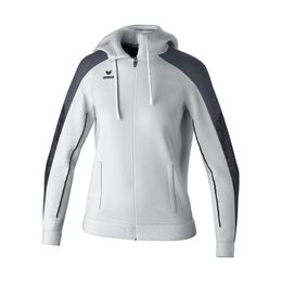 Erima Damen Trainingsjacke Mit Kapuze in weiss/schwarz | Gr.: 34