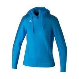 Erima Damen Trainingsjacke Mit Kapuze in curacao/mykonos | Gr.: 36