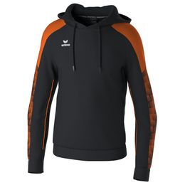 Erima Kinder Kapuzensweat in schwarz/orange | Gr.: 140