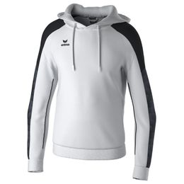 Erima Kinder Kapuzensweat in weiss/schwarz | Gr.: 116