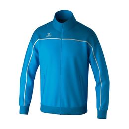 Erima Unisex Erwachsene Trainingsjacke in curacao/mykonos/wei&szlig; | Gr.: 152