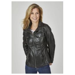 7eleven Lederjacke SEMERLE in Schwarz | Gr.: 38
